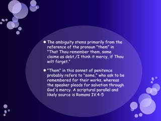 Holy Sonnet IX | PPTX