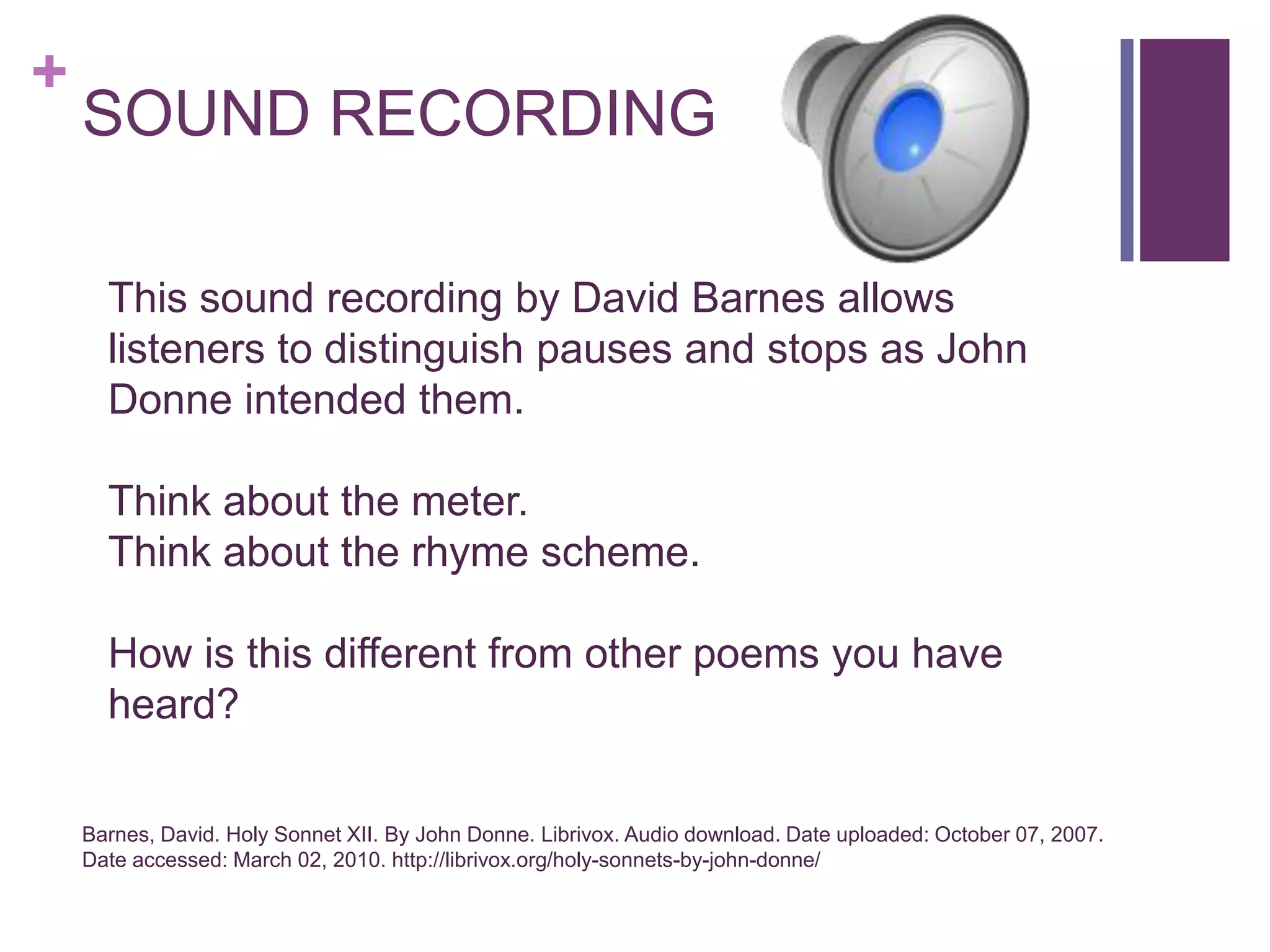 Holy Sonnet Annotation | PPTX