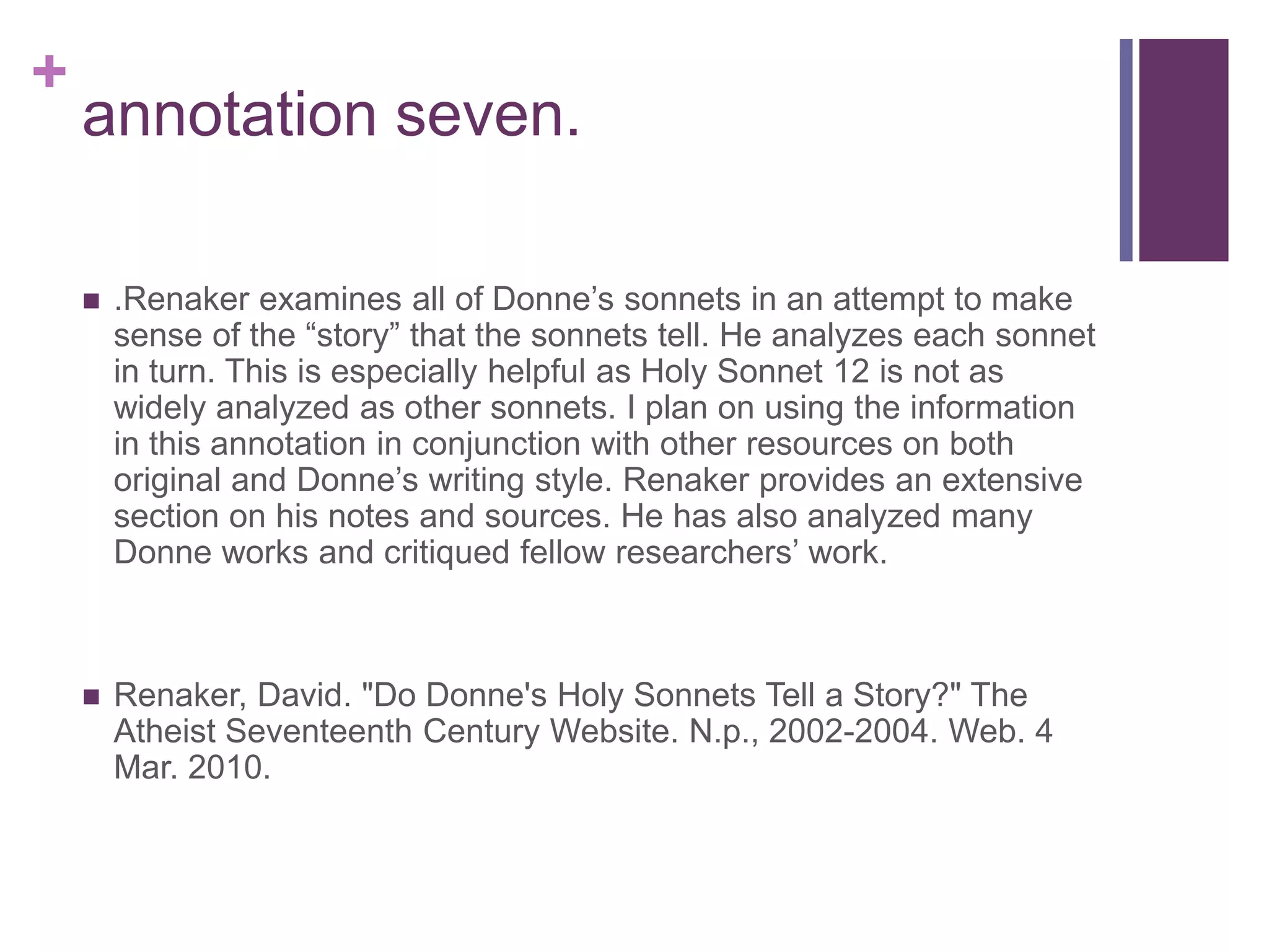 Holy Sonnet Annotation | PPTX