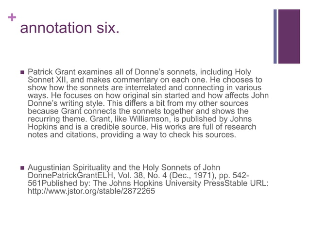 Holy Sonnet Annotation | PPTX