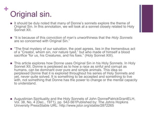 Holysonnetpresentation | PPTX | Christianity | Religion & Spirituality