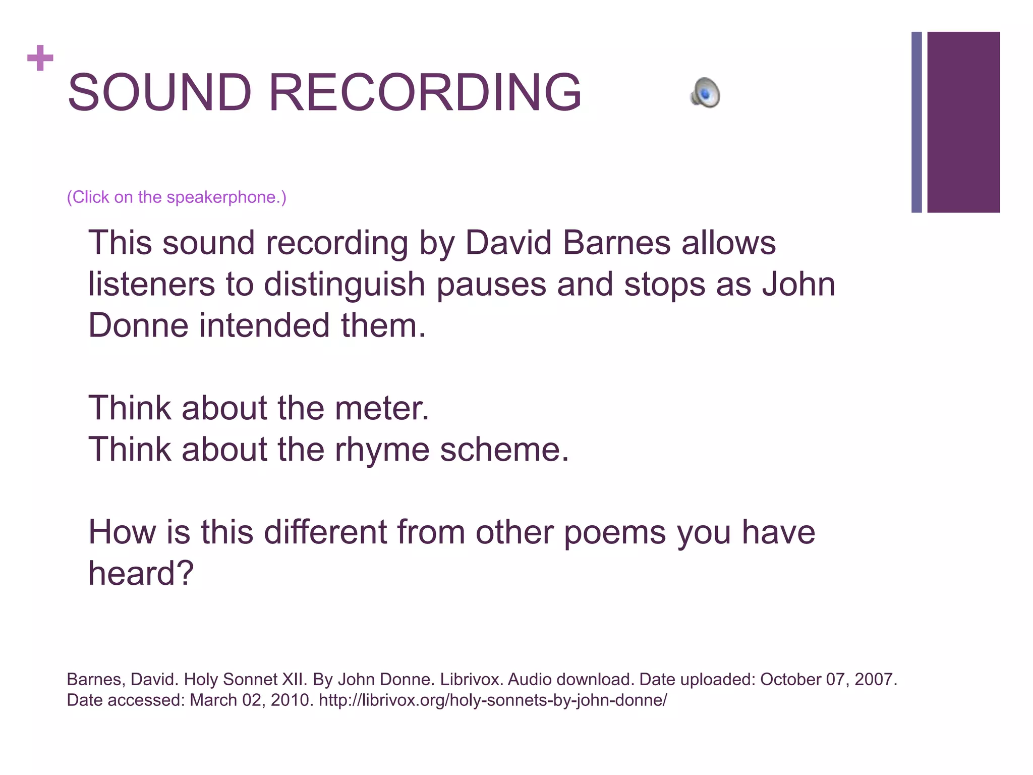 Holysonnetpresentation | PPT