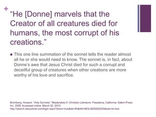 Holysonnetpresentation | PPTX