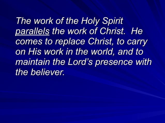 Holy Spirit in Old Testament | PDF | Christianity | Religion & Spirituality