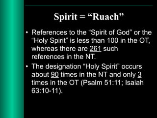 Holy Spirit in Old Testament | PDF
