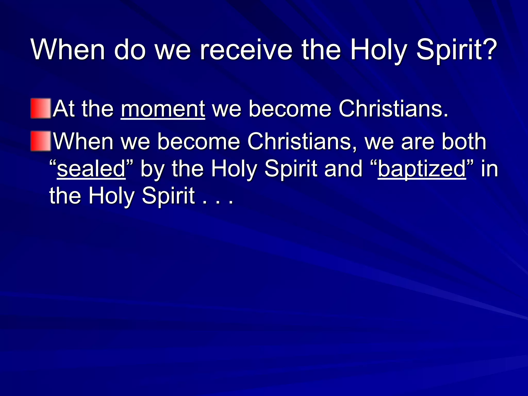 Holy Spirit in New Testament | PPT