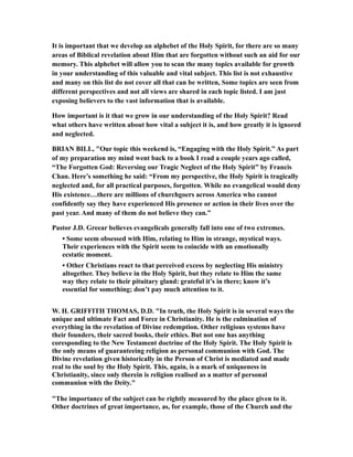 Holy spirit alphabet vol. 1 | RTF