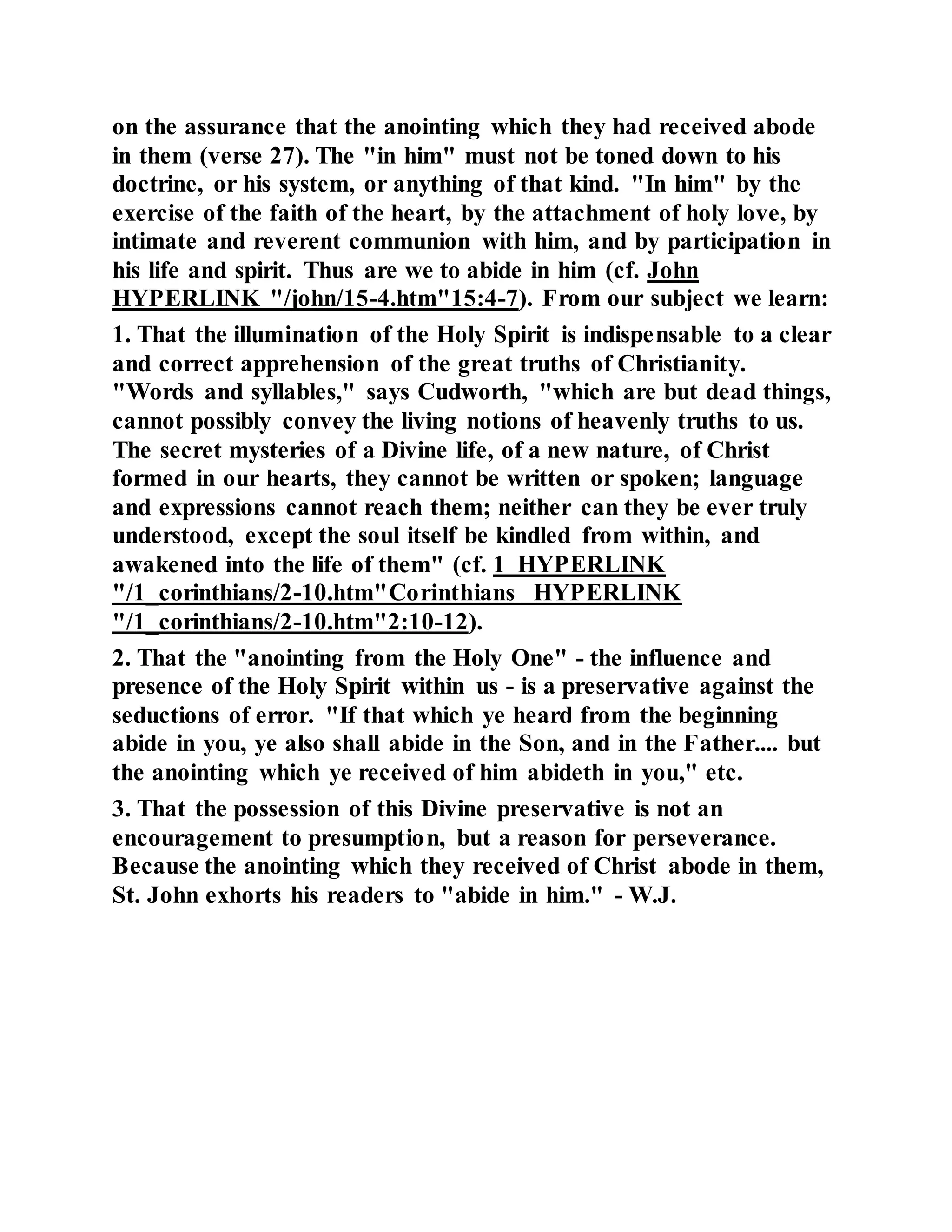 Holy spirit anointing with truth | PDF