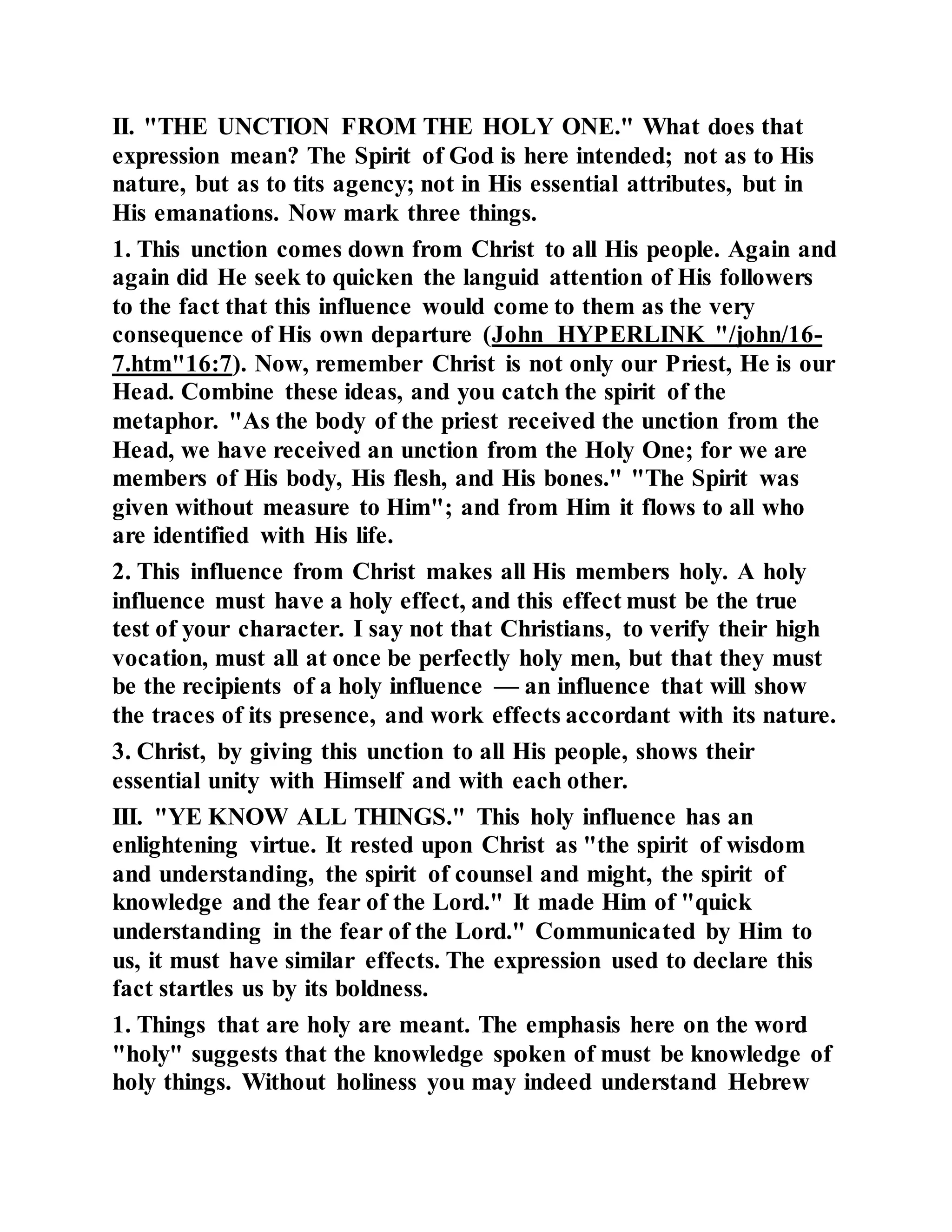 Holy spirit anointing with truth | PDF