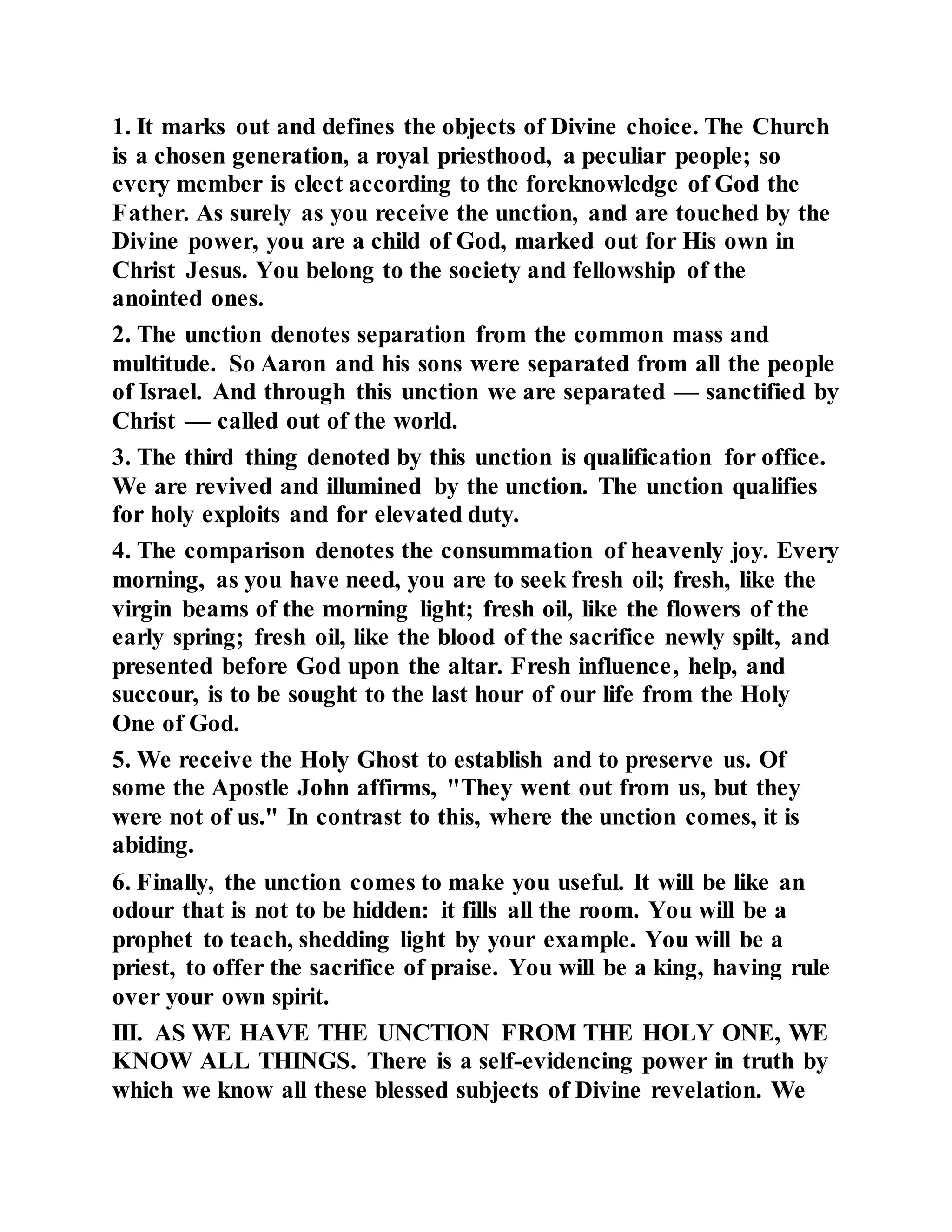 Holy spirit anointing with truth | PDF