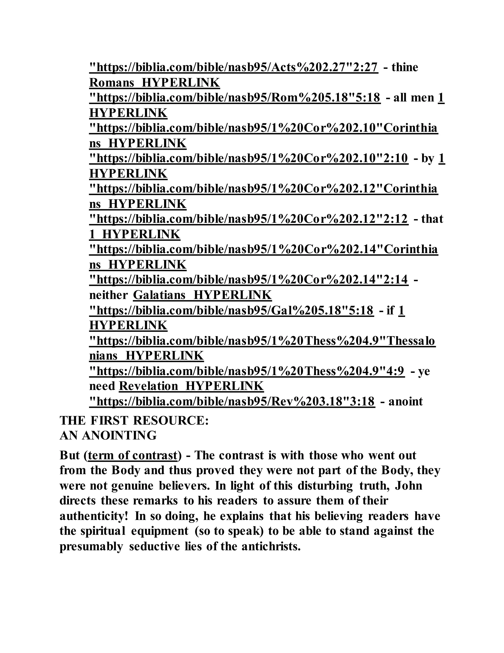 Holy spirit anointing with truth | PDF