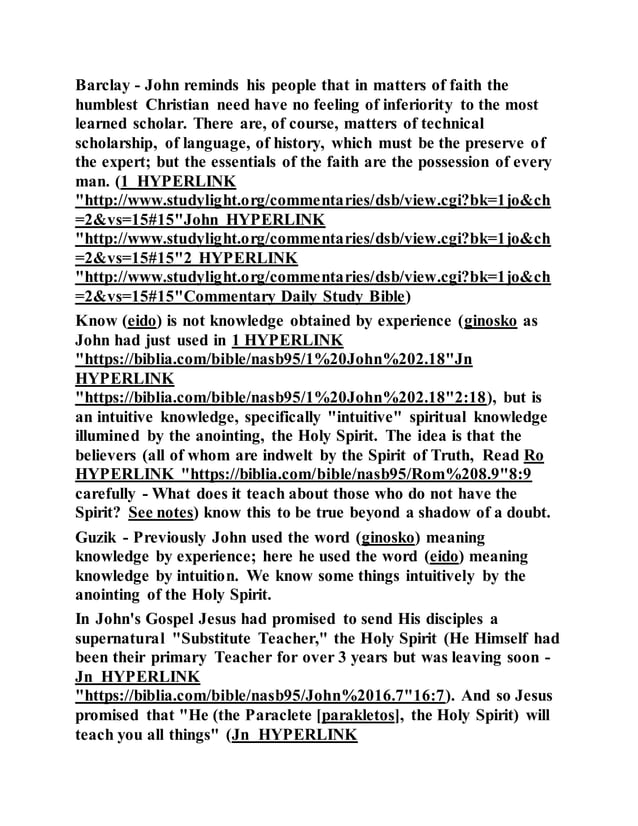 Holy spirit anointing with truth | PDF