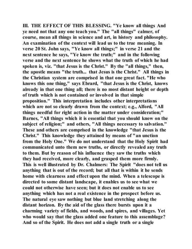 Holy spirit anointing with truth | PDF