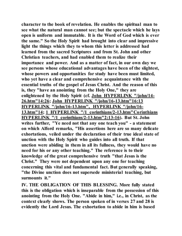 Holy spirit anointing with truth | PDF