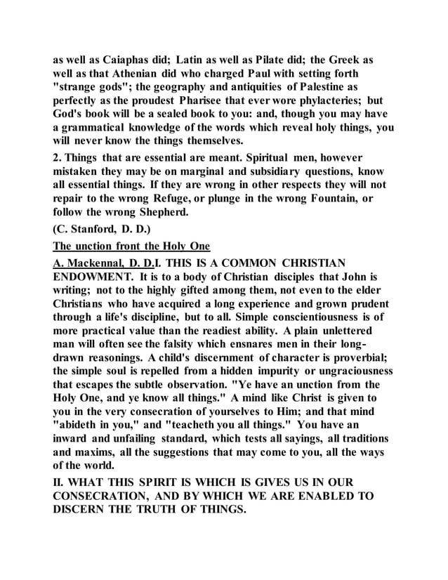 Holy spirit anointing with truth | PDF