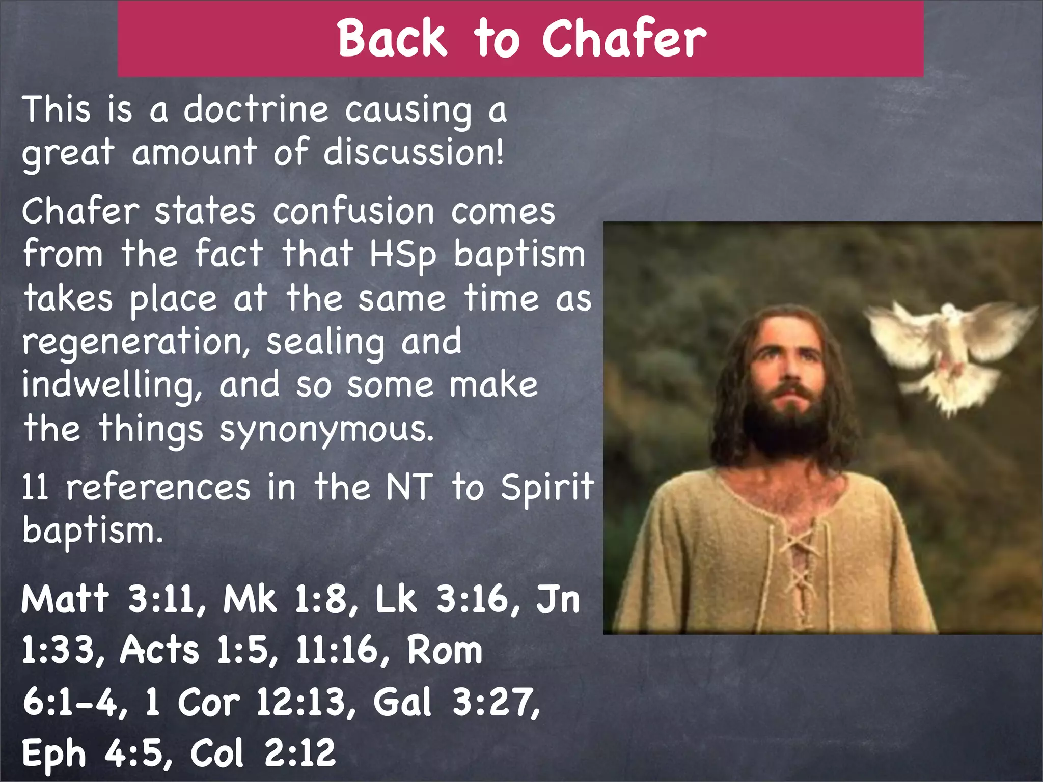 Chafer: Holy Spirit Baptism | PDF | Christianity | Religion & Spirituality