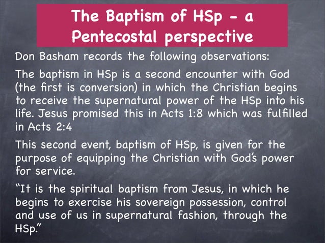 Chafer: Holy Spirit Baptism | PDF | Christianity | Religion & Spirituality