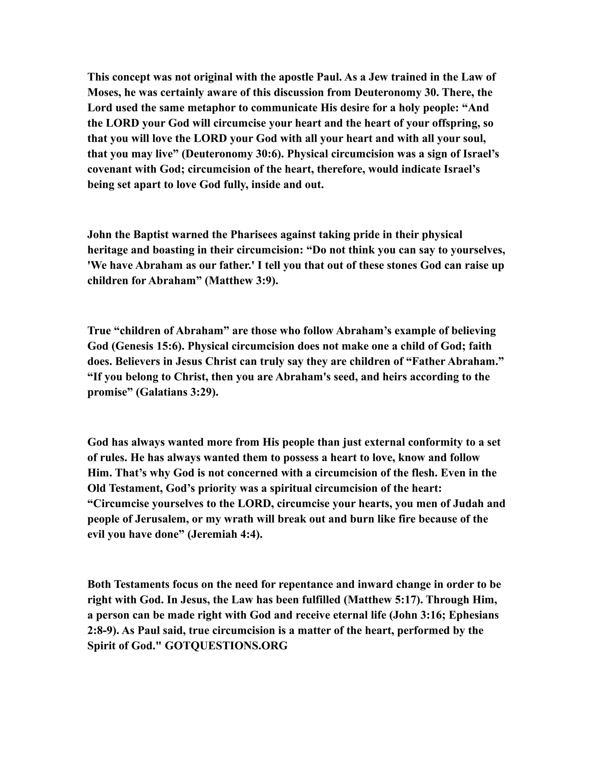 Holy spirit circumcision | RTF