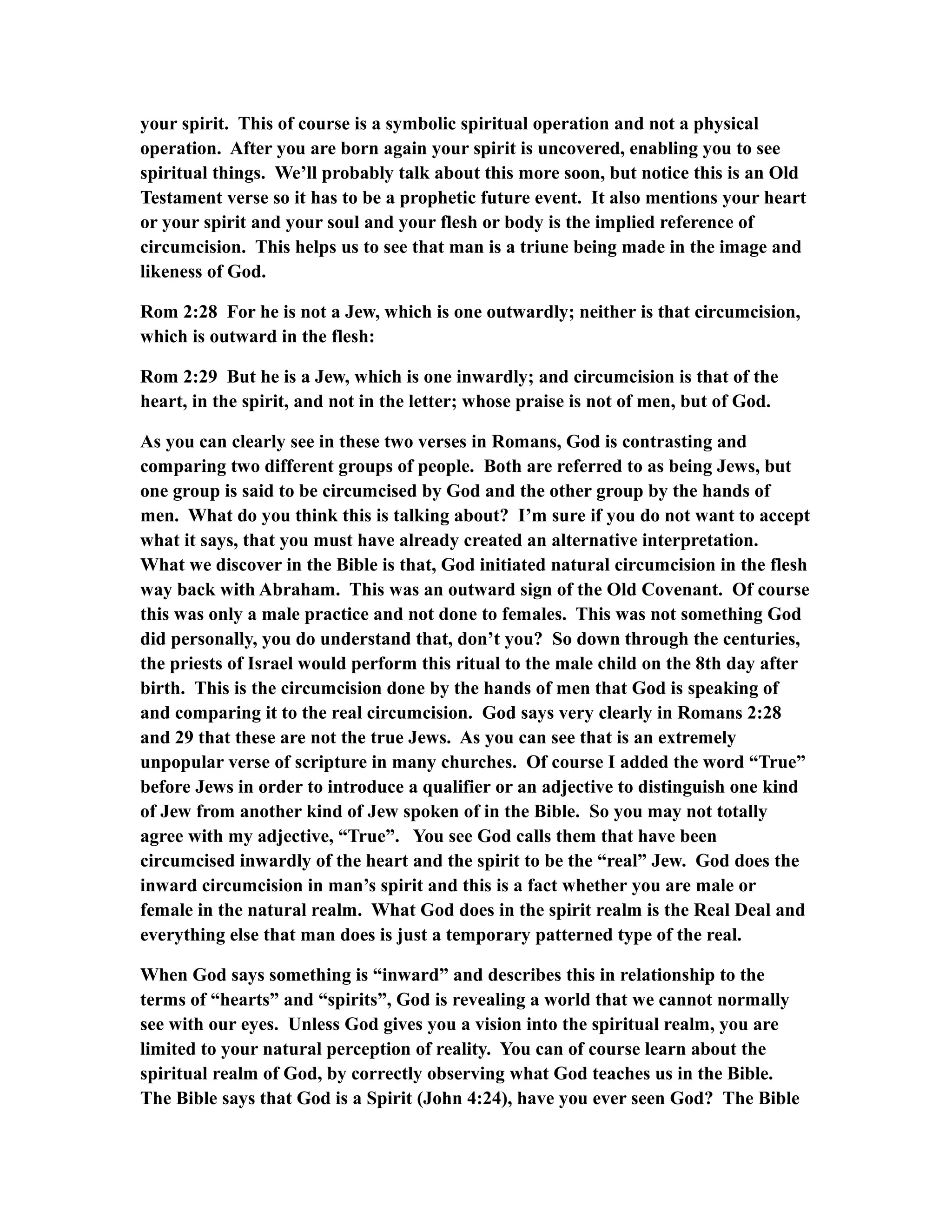 Holy spirit circumcision | RTF