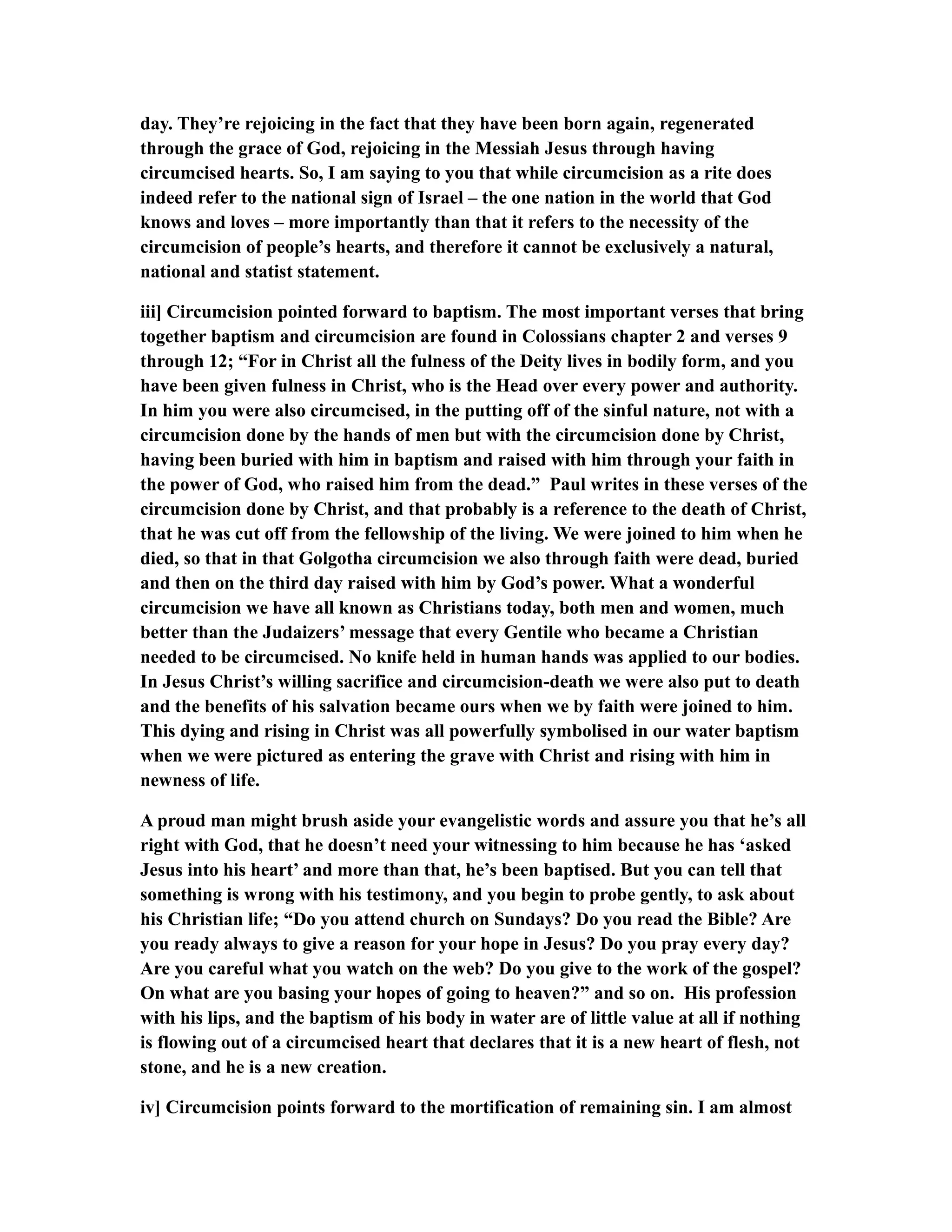 Holy spirit circumcision | RTF