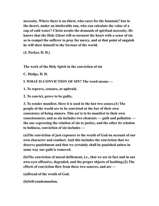 Holy spirit conviction of sin | RTF