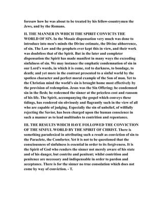 Holy spirit conviction of sin | RTF