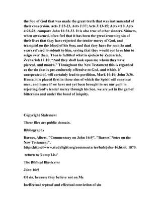 Holy spirit conviction of sin | RTF