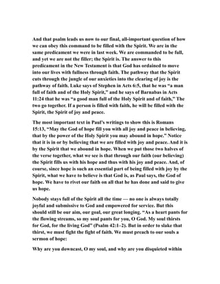 Holy spirit fullness | RTF