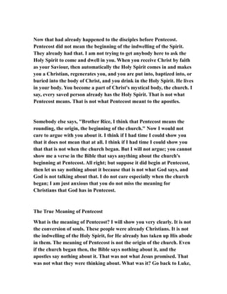 Holy spirit fullness | RTF