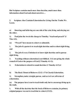 Holy spirit gift of exhortation | DOCX