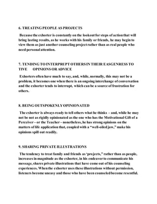 Holy spirit gift of exhortation | DOCX