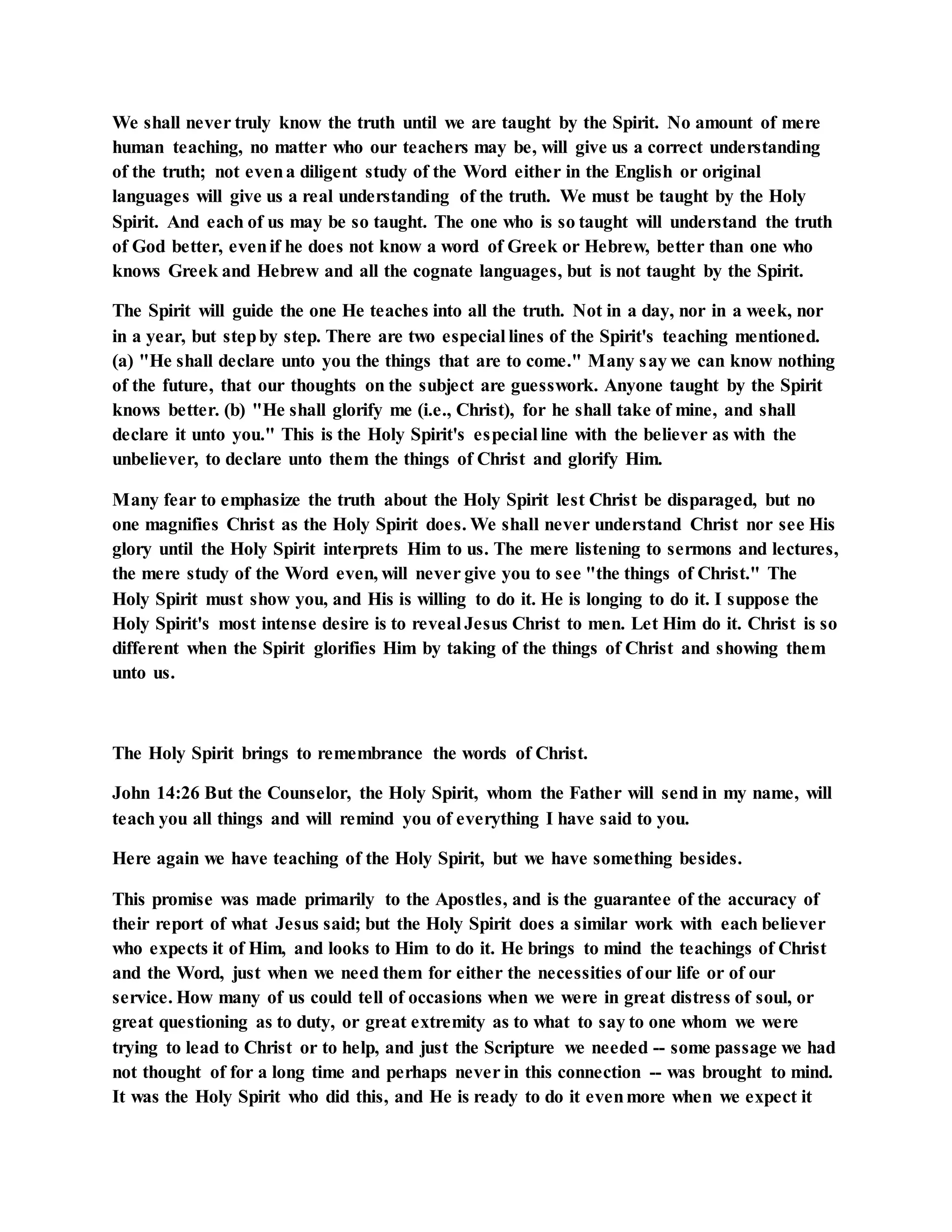 Holy spirit gift of teaching | DOCX