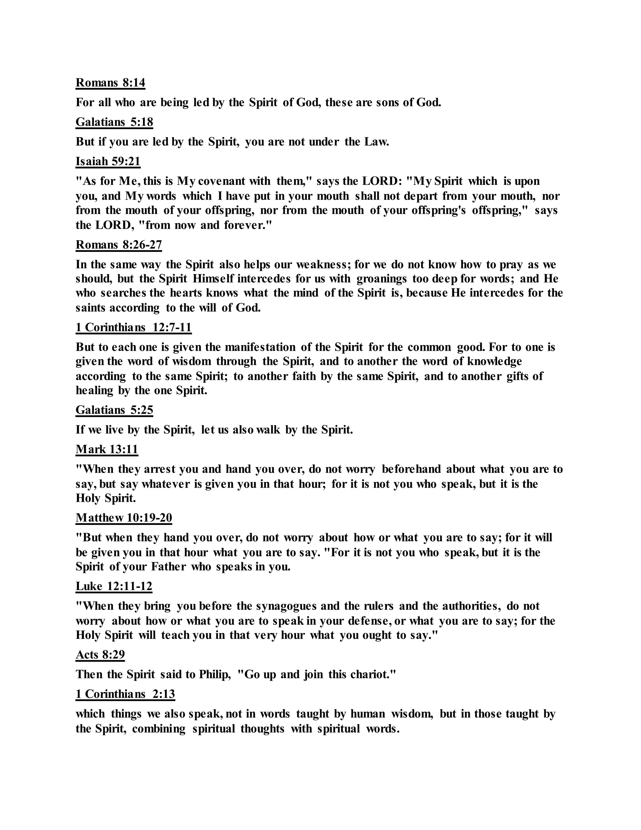 Holy spirit guidance | PDF