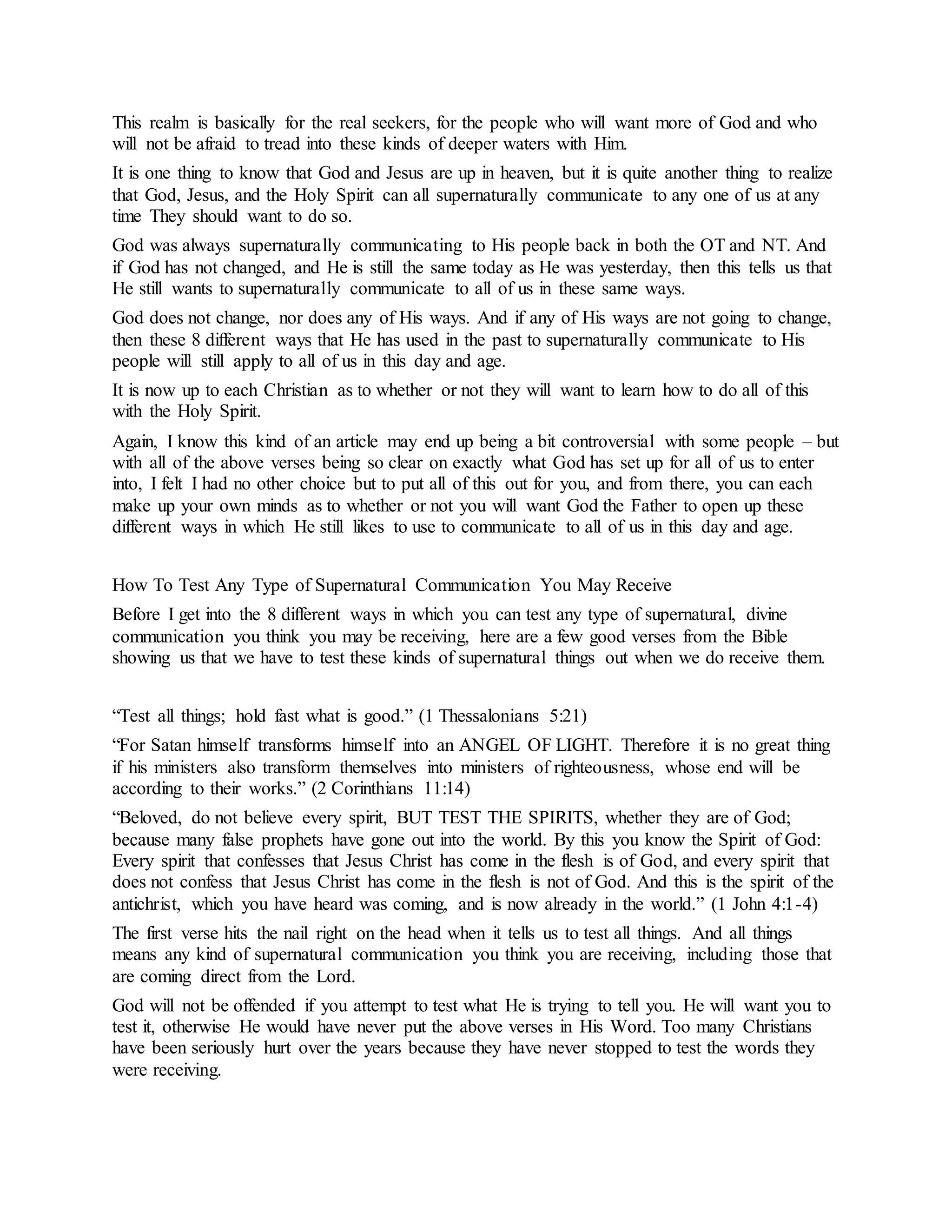 Holy spirit guidance | PDF