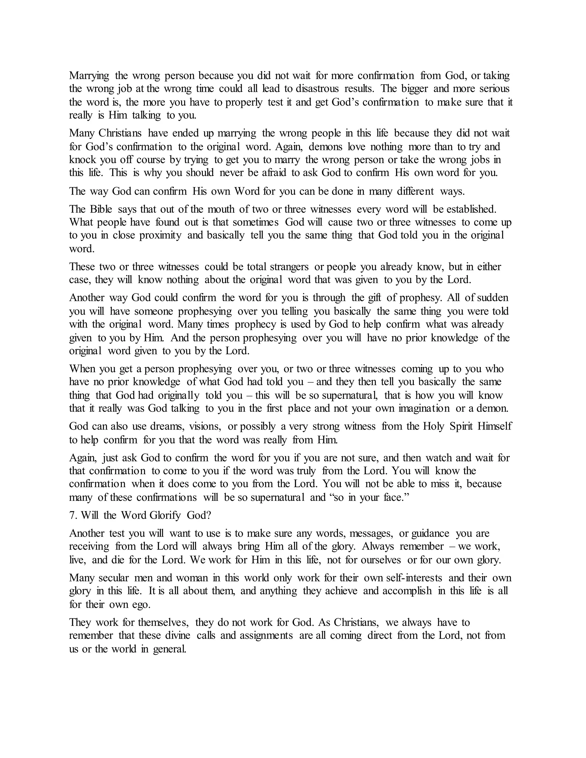 Holy spirit guidance | PDF