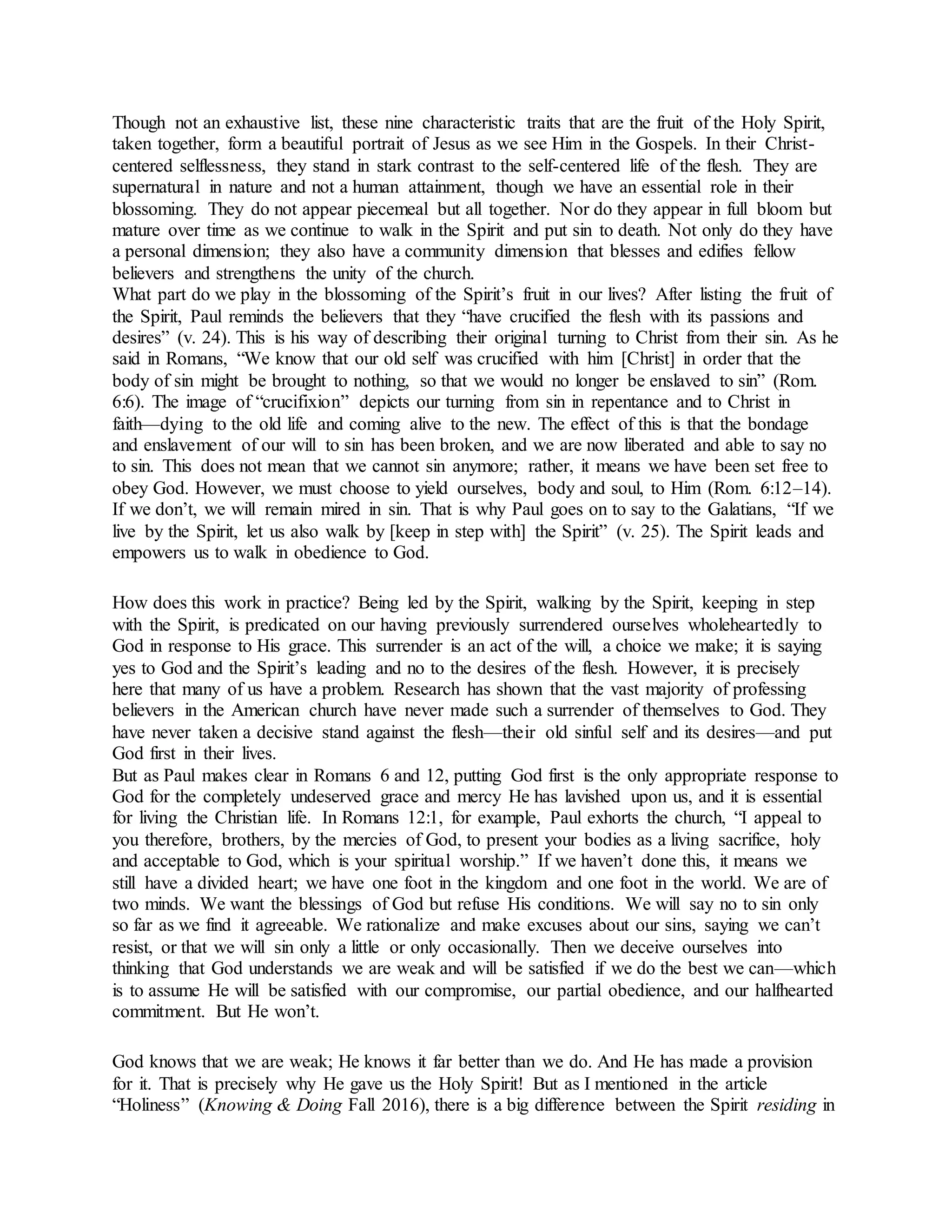 Holy spirit guidance | PDF