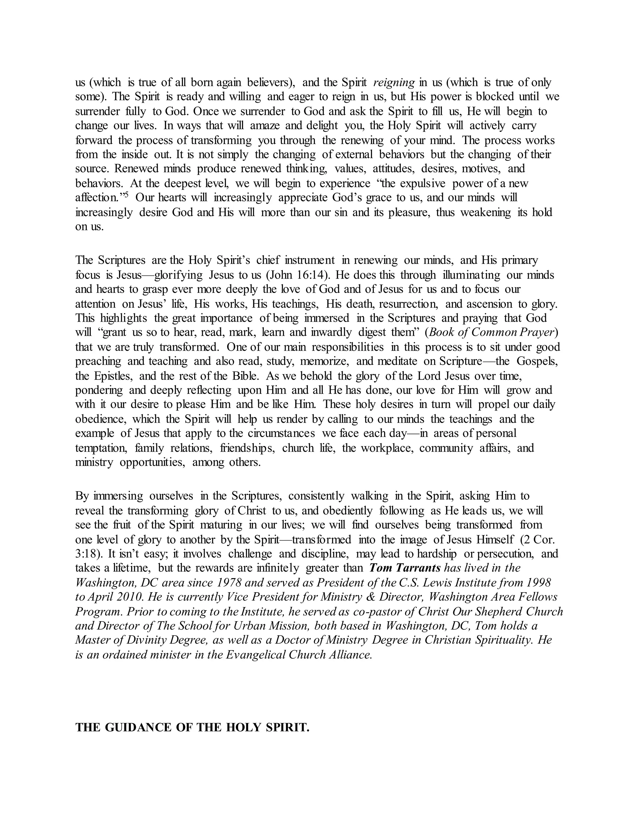 Holy spirit guidance | PDF