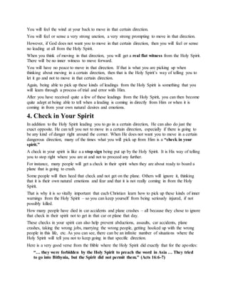 Holy spirit guidance | DOCX