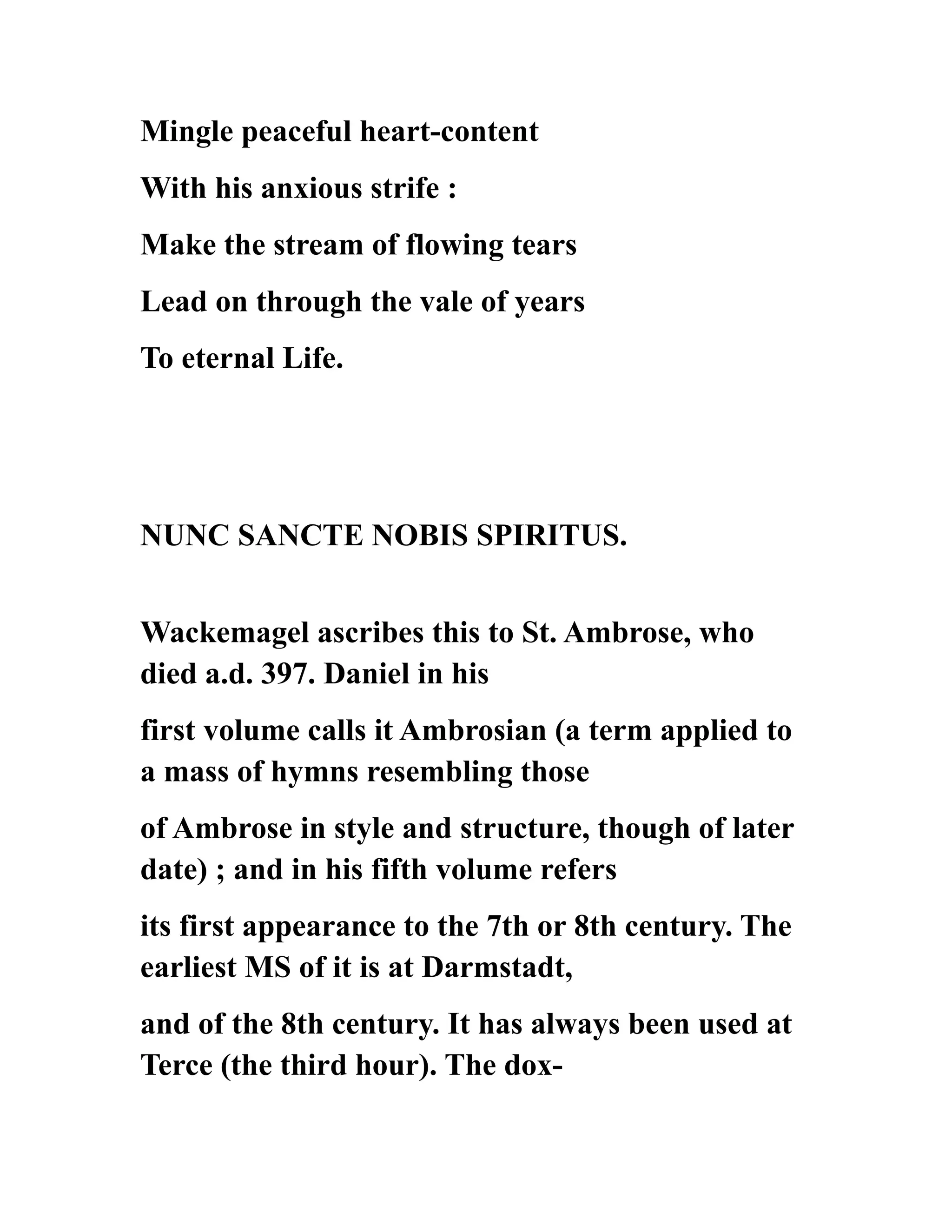 Holy spirit hymns through history vol. 2 | PDF