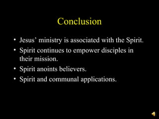 Holy Spirit In John's Gospel | PPT