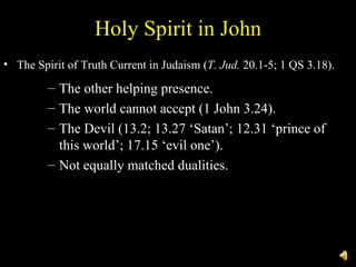 Holy Spirit In John's Gospel | PPT