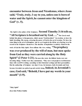Holy spirit lesson 1 | DOCX