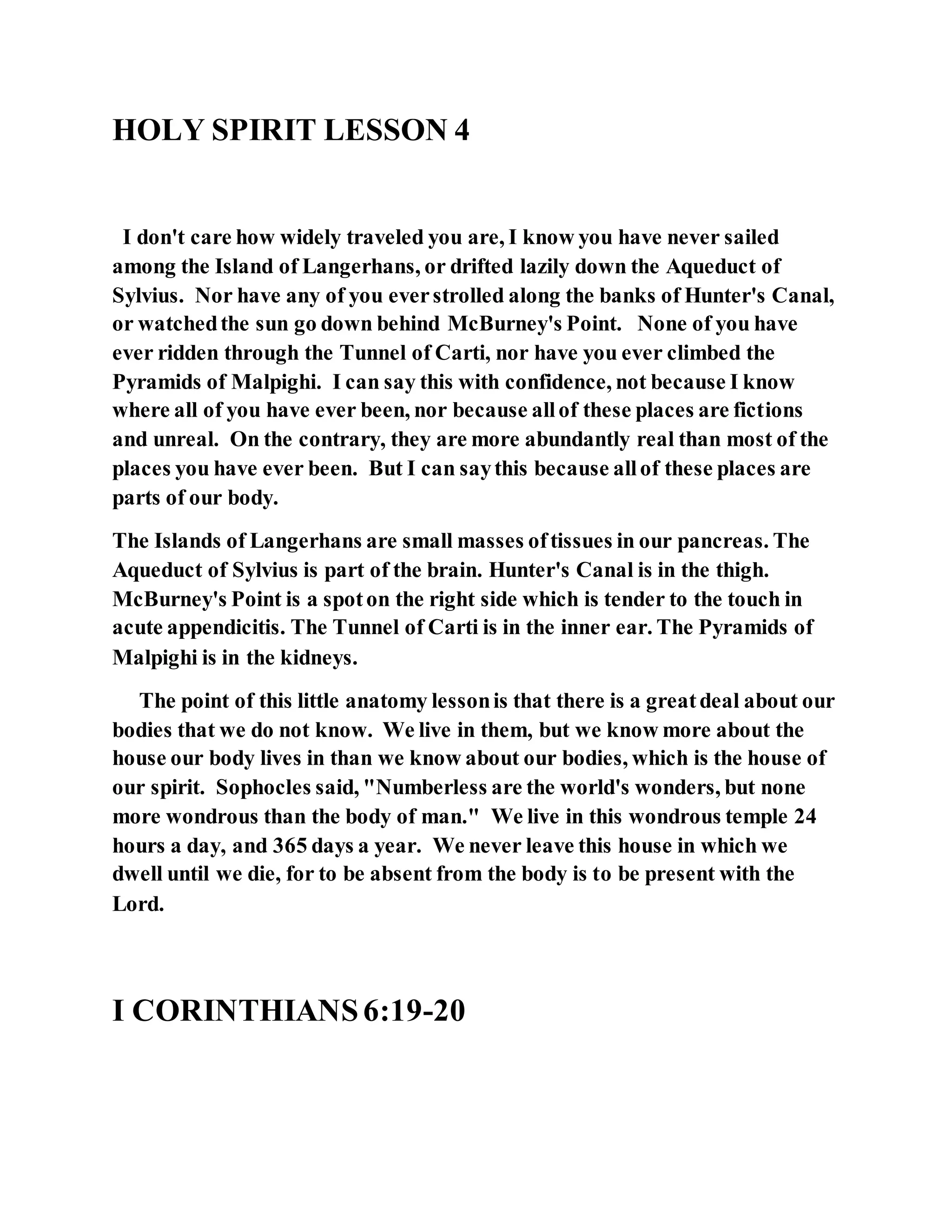 Holy spirit lesson 4 | PDF