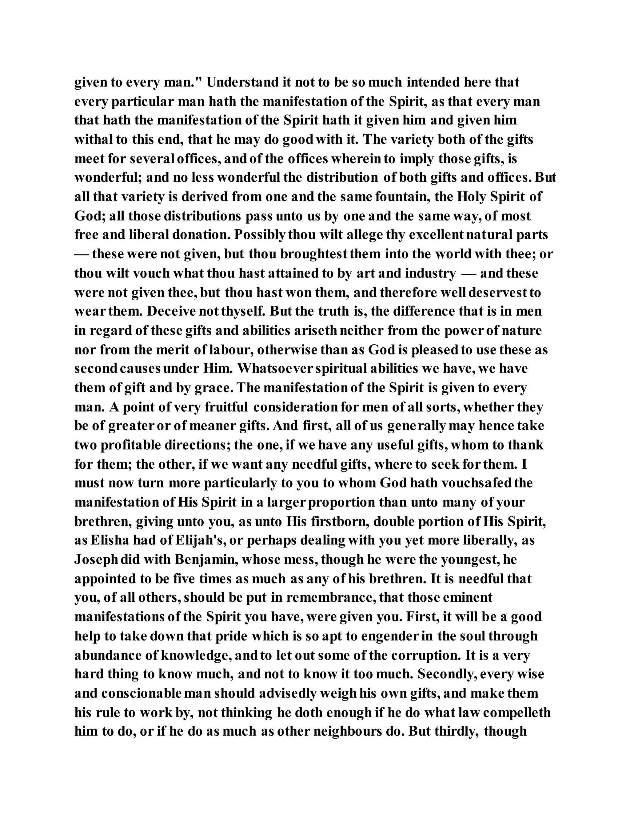 Holy spirit manifestation | DOCX