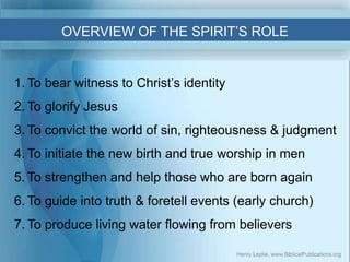 The Role of the Holy Spirit | PPTX