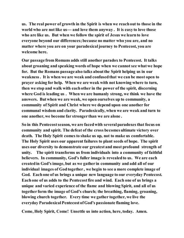 Holy spirit paradox | PDF