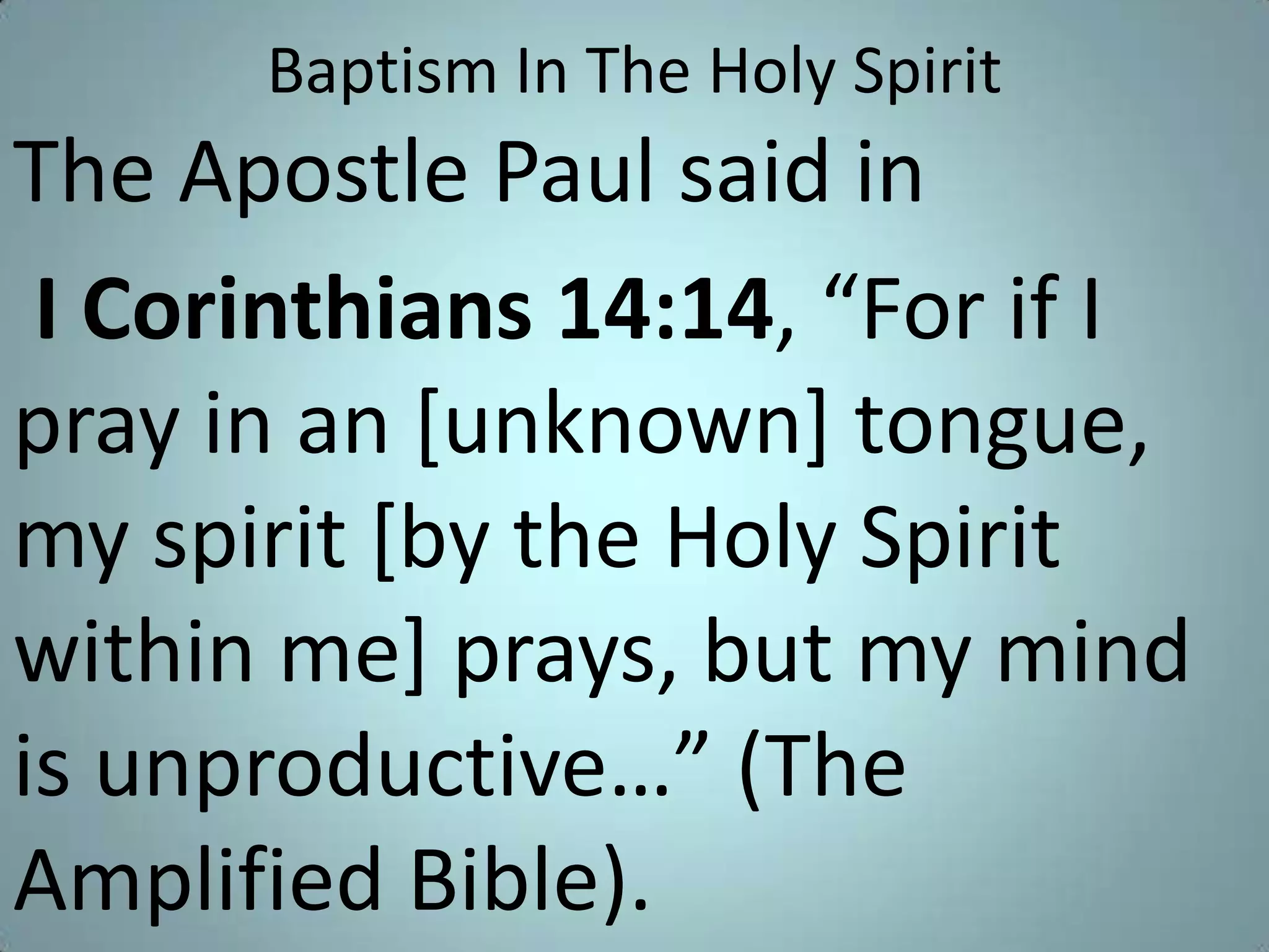 Sermon: Holy spirit pt #7 | PPTX