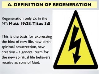 Holy spirit regeneration | PDF
