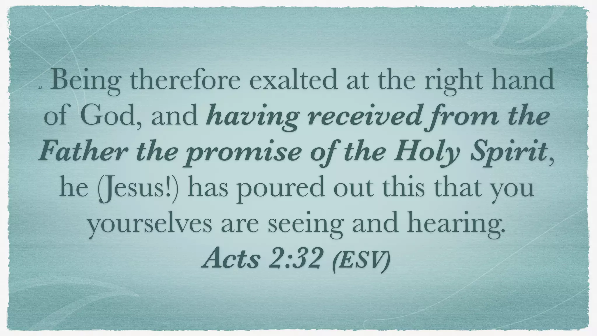 The Holy Spirit Reveals Jesus - Acts 2 | PPT