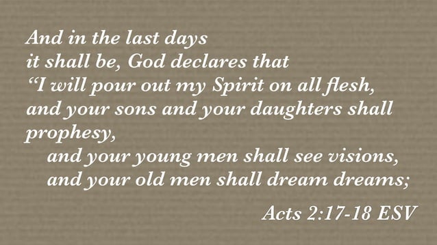 The Holy Spirit Reveals Jesus - Acts 2 | PPT